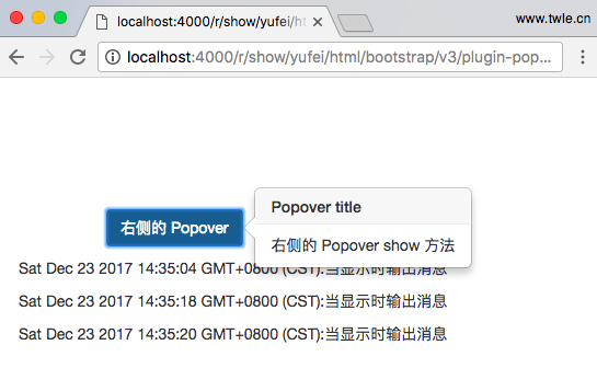Bootstrap 弹出框插件 Popover Bootstrap 3 基础教程 简单教程,简单编程