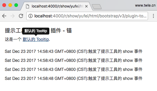 Bootstrap 3 提示工具插件 Tooltip Bootstrap 3 基础教程 简单教程,简单编程